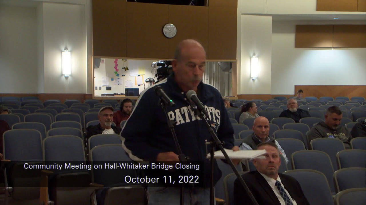 Community Meeting on the Hall-Whitaker Bridge Closing 10/11/22 - YouTube