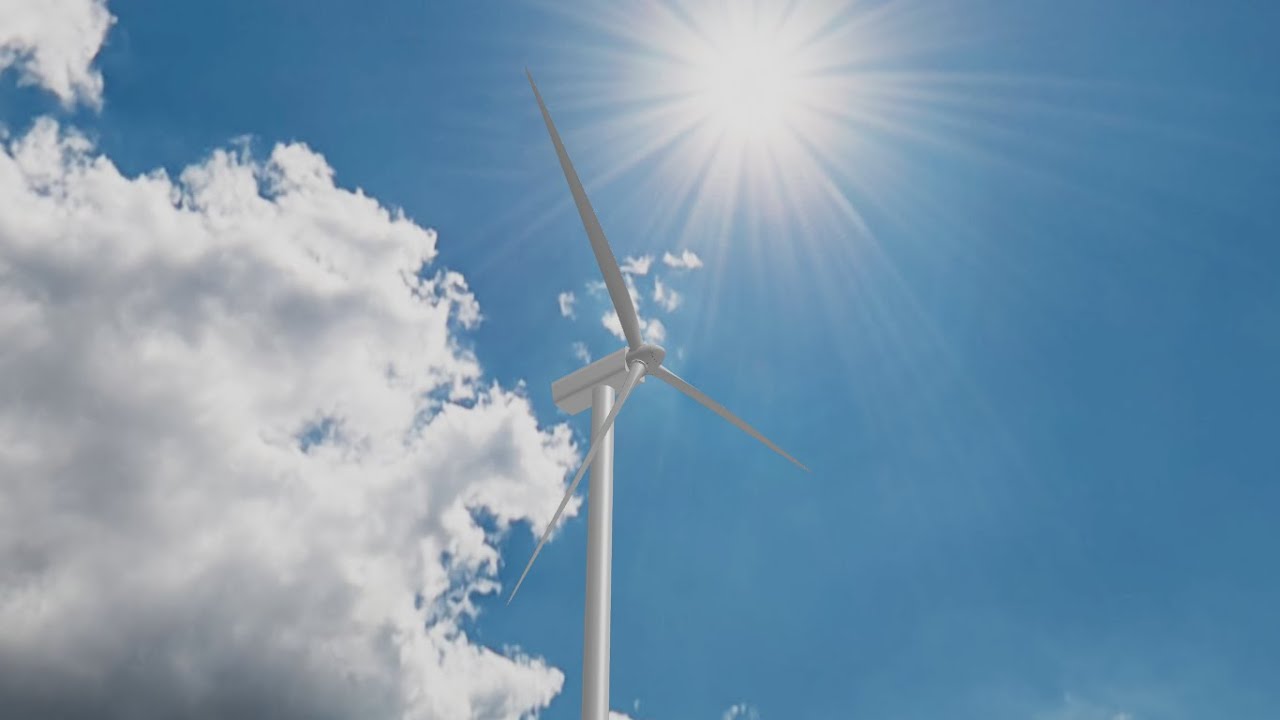 3D Wind Turbine with an Animated Rotor Created with Three.js - YouTube