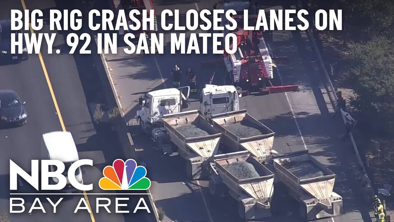 Major Crash Closes Eastbound Hwy. 92 Lanes in San Mateo - YouTube