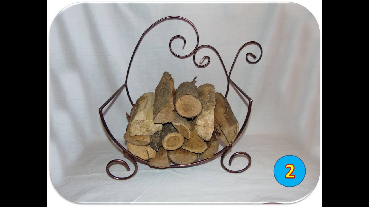 How to make a fireplace log holder - YouTube