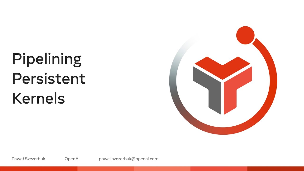 Pipelining Persistent Kernels - YouTube