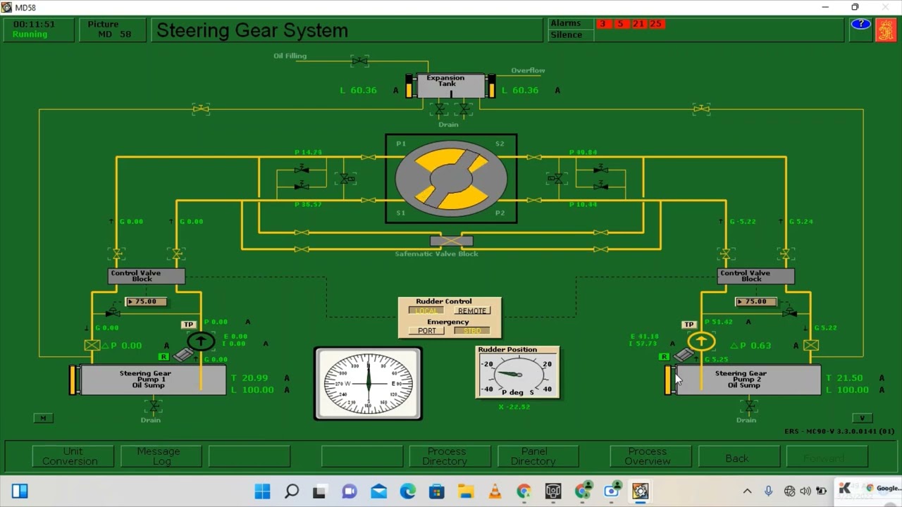 MEEC - PREPARATION OF MAIN ENGINE FOR DEPARTURE ON KONGSBERG SIMULATOR ...