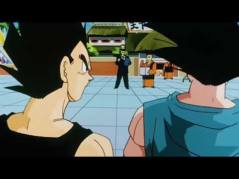 Goku le dice a Vegeta que ubb es la reencarnacion de Majinboo flaco