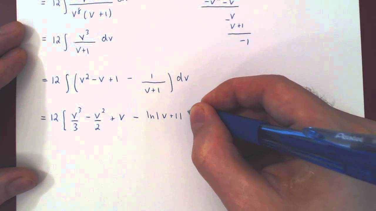 Rationalizing Substitutions - 2 - YouTube