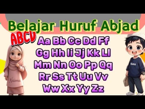 Belajar Huruf Abjad Abcd#hurufabjad #belajarhurufabjad #abcd #hurufabc ...