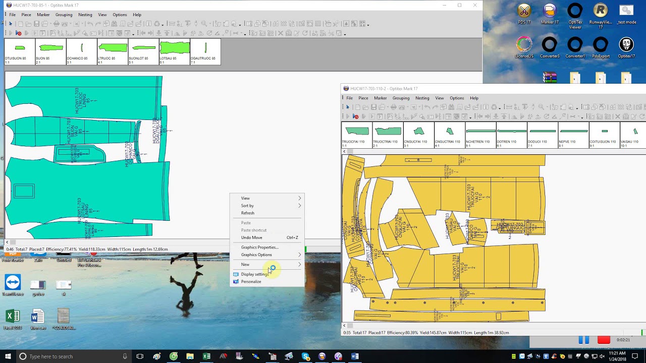 Optitex 17 run more maker as nest++pro - YouTube