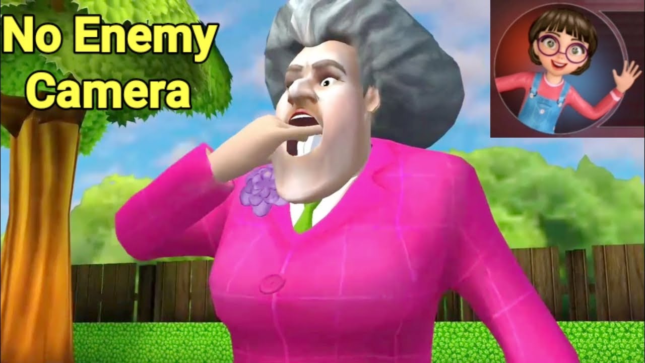 Scary Teacher 3D No Enemy Camera | Tani In Flight Club Prank - YouTube