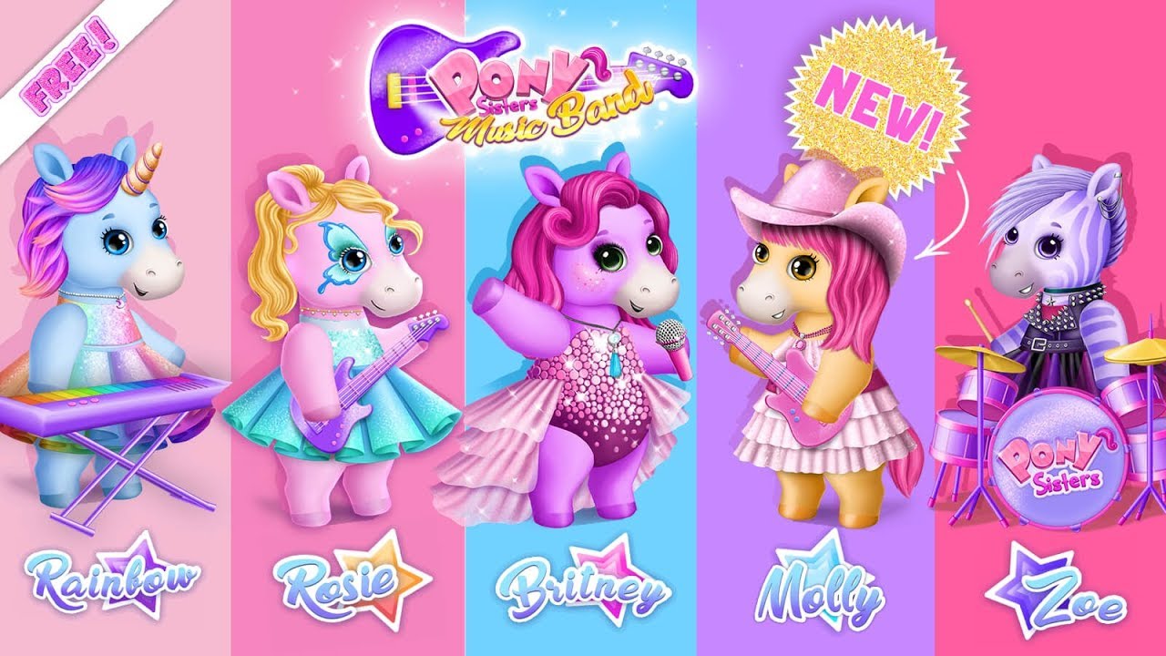 Pony Sisters Pop Music Band Official Trailer TutoTOONS - YouTube