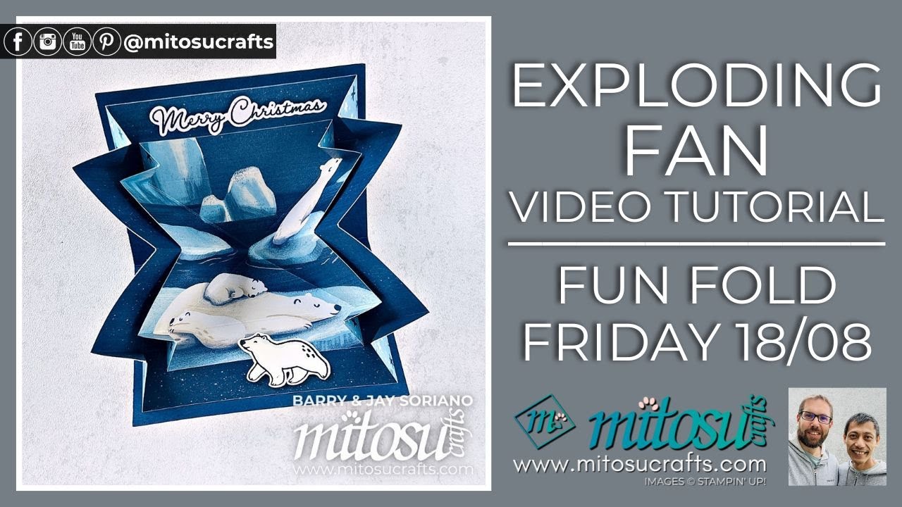 How to Make a Exploding Fan Fold Card - Fun Fold Friday with Beary Cute ...