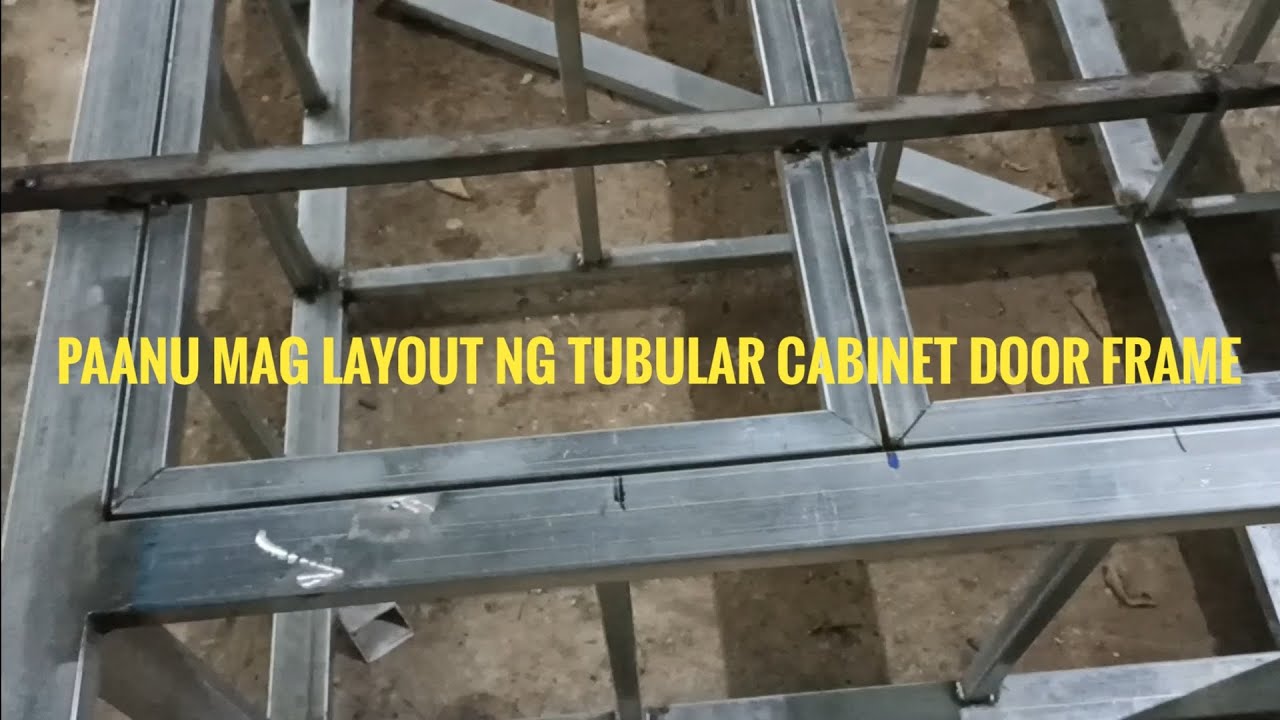 how to layout tubular cabinet door frame - YouTube