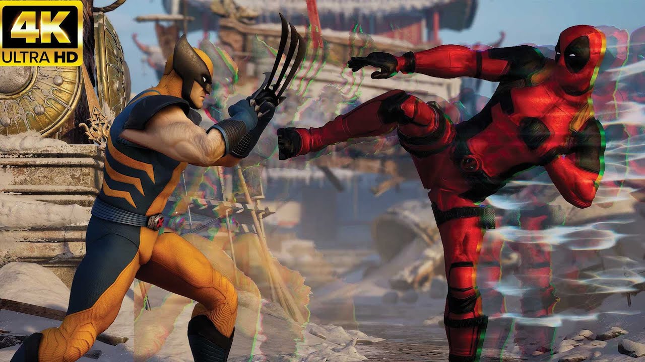 Wolverine Vs Deadpool Gameplay Mortal Kombat 1 [4K 60FPS] - YouTube