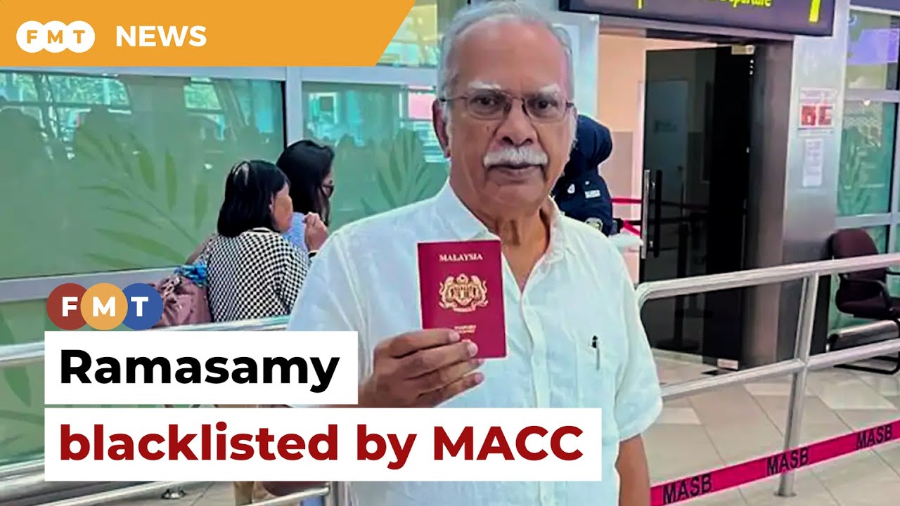 Ramasamy barred from leaving country amid MACC probe - YouTube