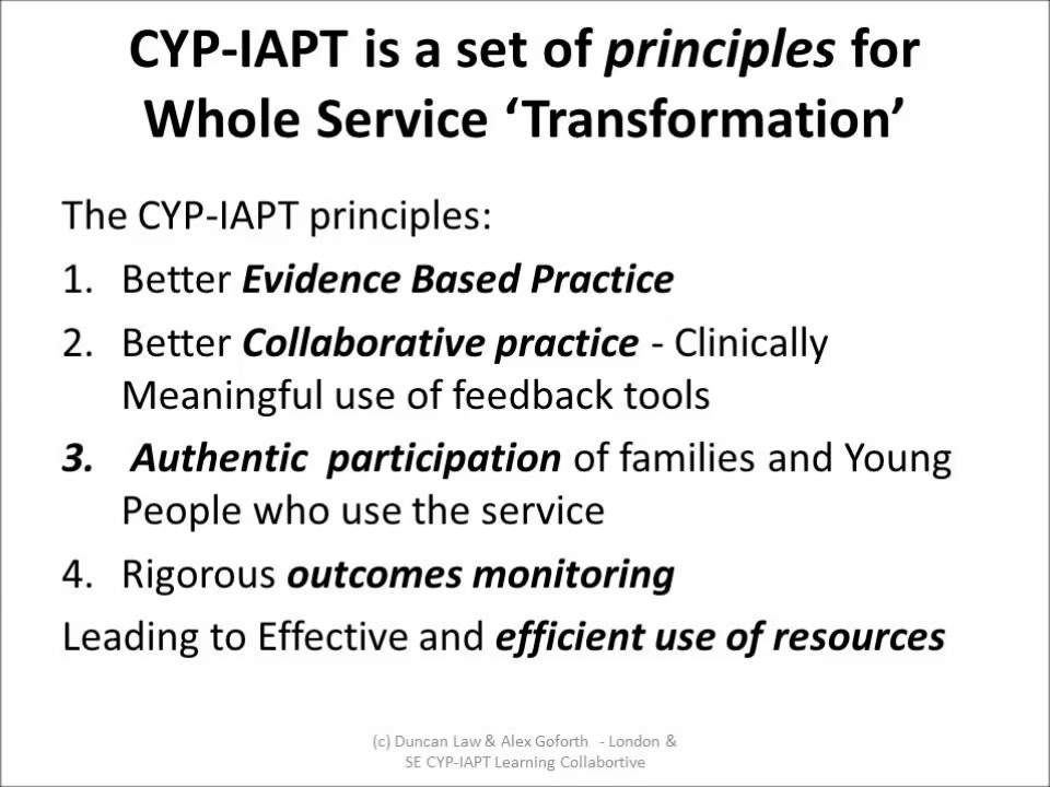 Next Steps in Implementing CYP IAPT: Planning for better flow and data ...