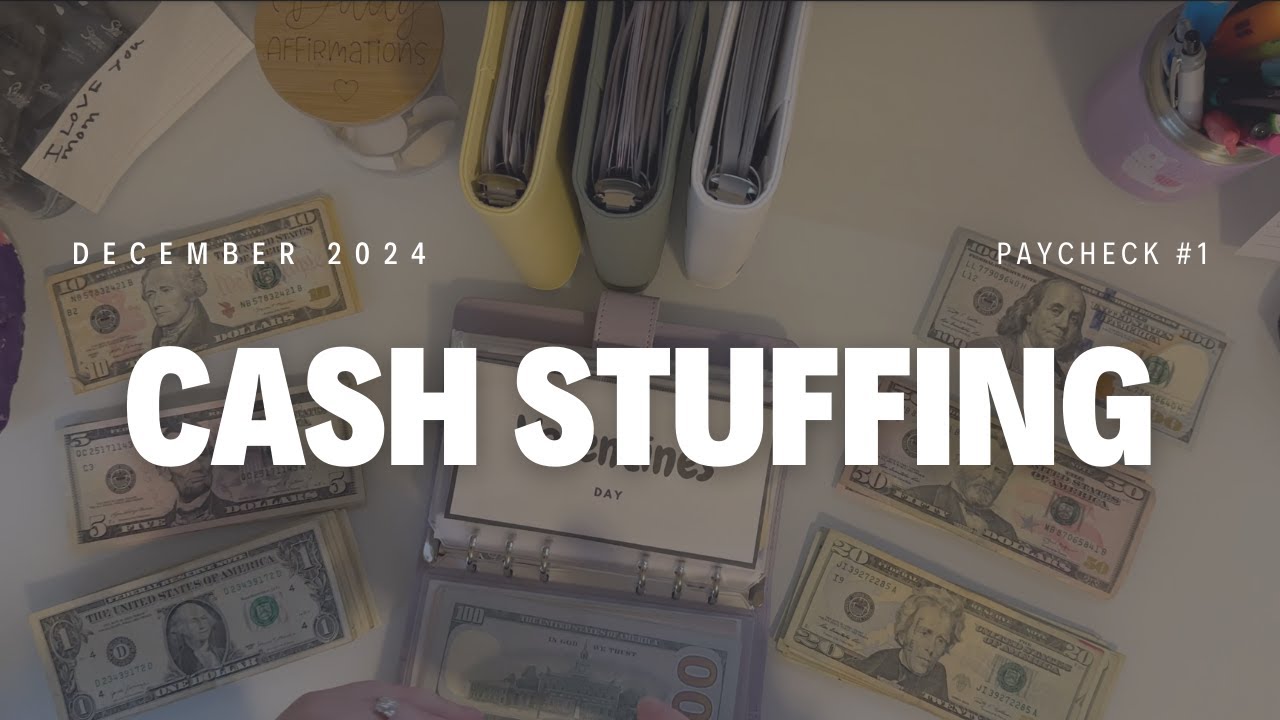 December Paycheck Cash Stuffing #1 🎄💸 - YouTube