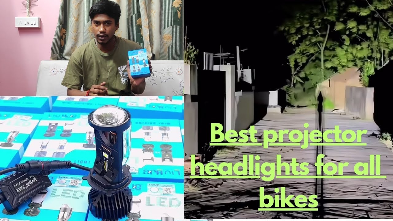 Upgrade Your Bike or Car with Top Projector Headlight - YouTube