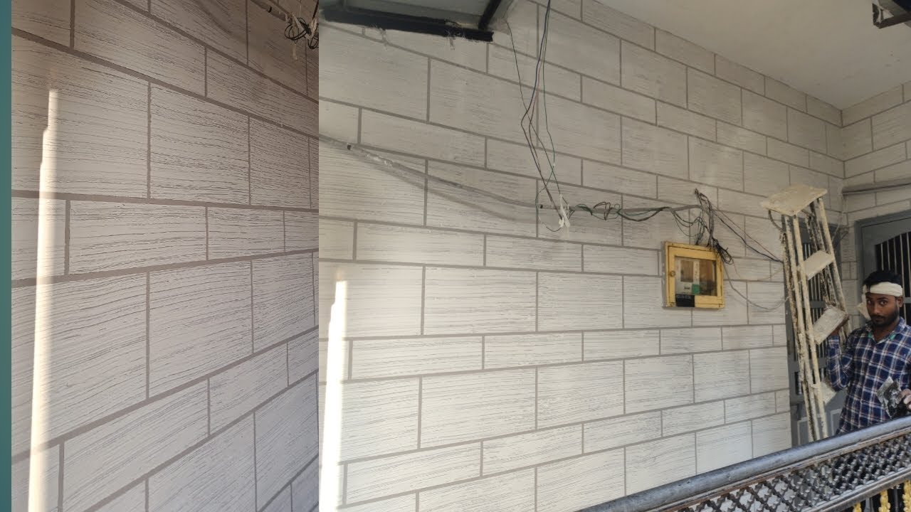 RCC Expose Concrete Texture Design// Bricks Wall Texture - YouTube