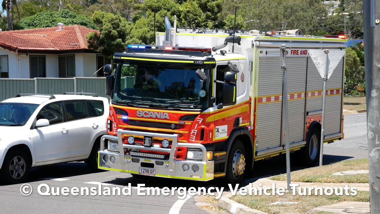 QFRS - 244K (1298) Responding | x2 RTC Calls, Gladstone, QLD - YouTube