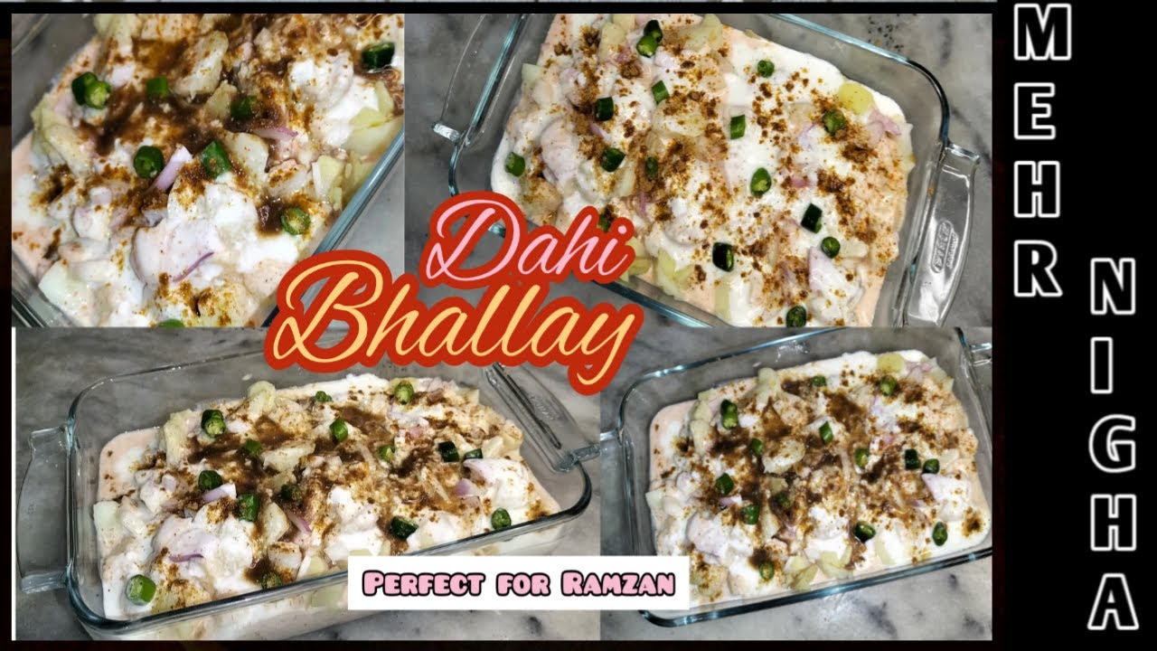 Easy Dahi Bhallay|| Dahi Bhallay Recipe By Mehrnigha (Ramzan Special ...