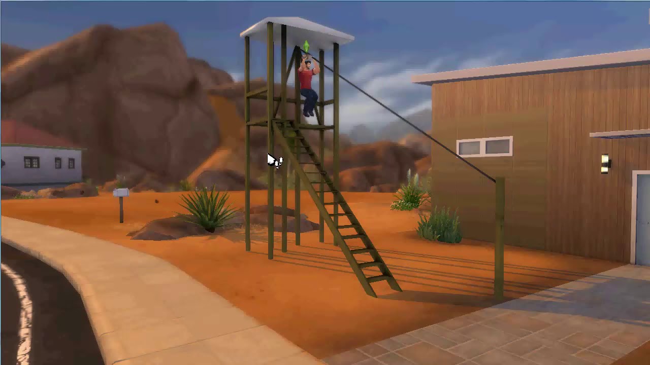 Functional Zip Line. Sims 4 - YouTube