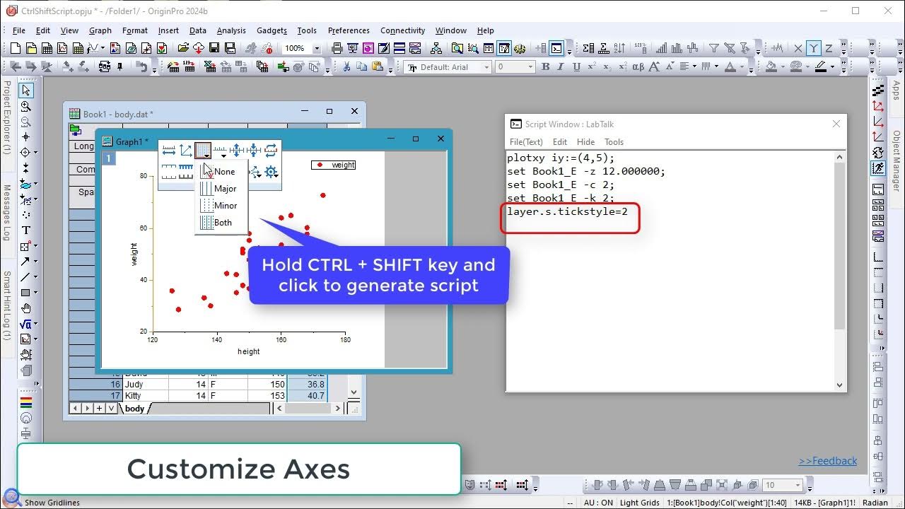 Easy way to access the LabTalk Script behind mini toolbar buttons - YouTube
