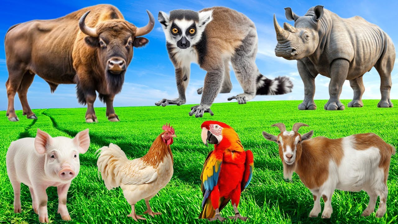Discover Animal Sounds: Cow, Otter, Squirrel, Eagle, Dog, Rooster, Deer ...