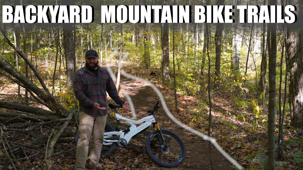 Still Building My Backyard Mountain Bike Trail! - YouTube