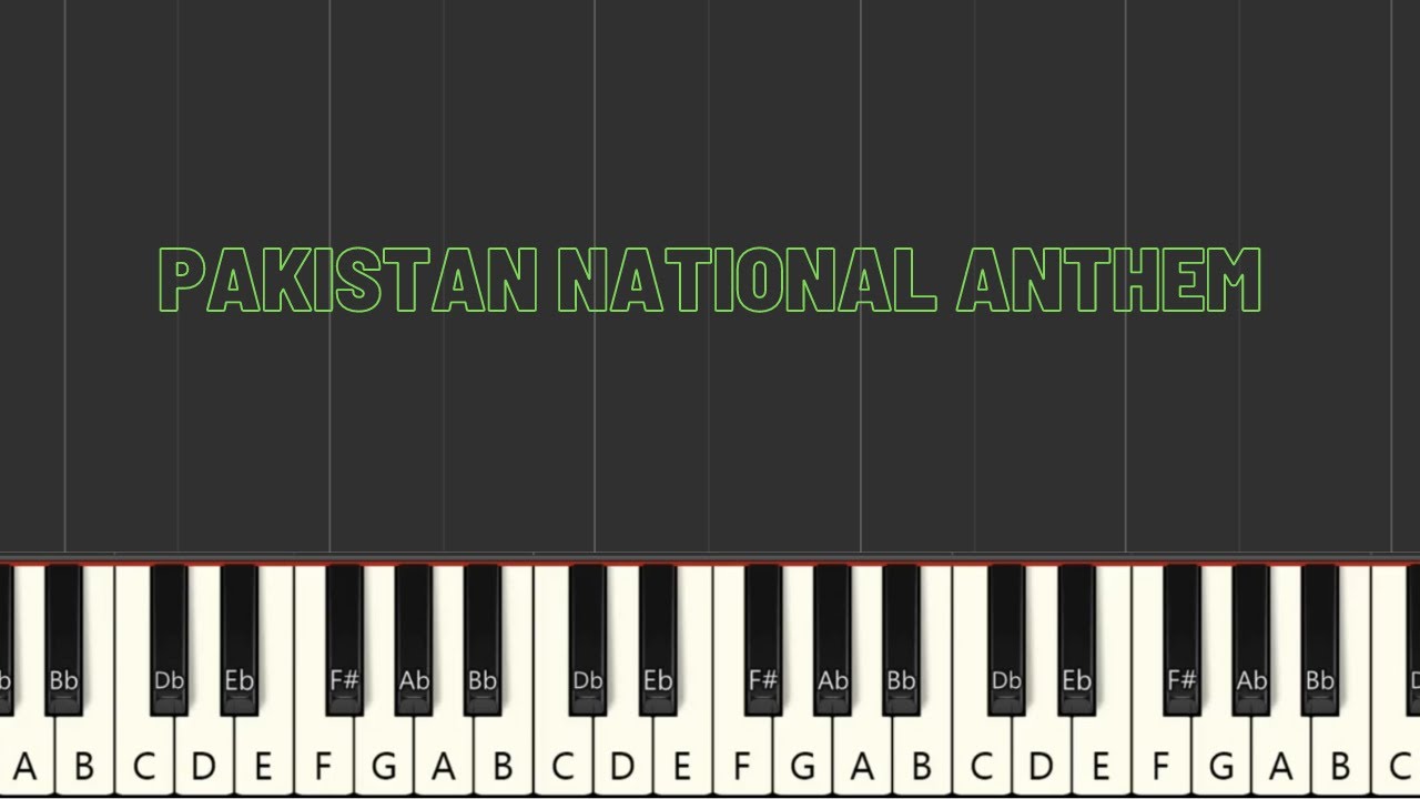 Pakistan National Anthem | Easy Piano Tutorial - YouTube