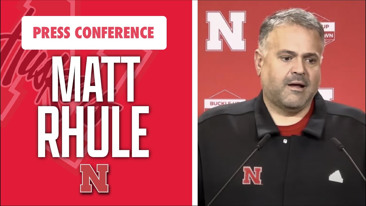 Nebraska Football Head Coach Matt Rhule addresses the state of the ...