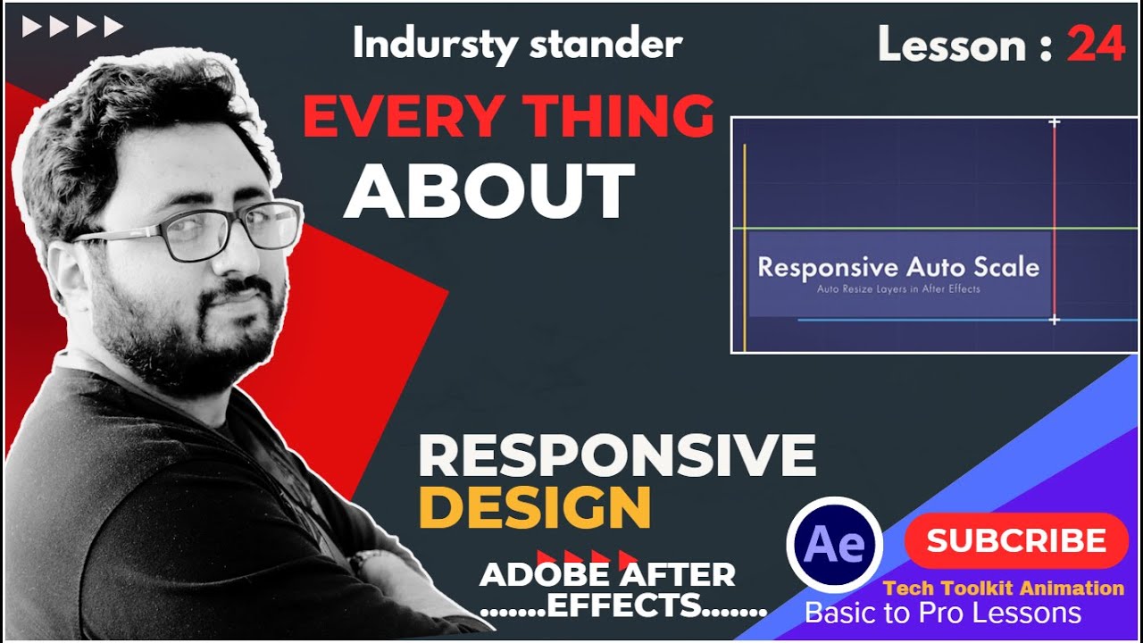 Responsive Design in Adobe After effects Basic to advanced tip Urdu | Hindi - YouTube