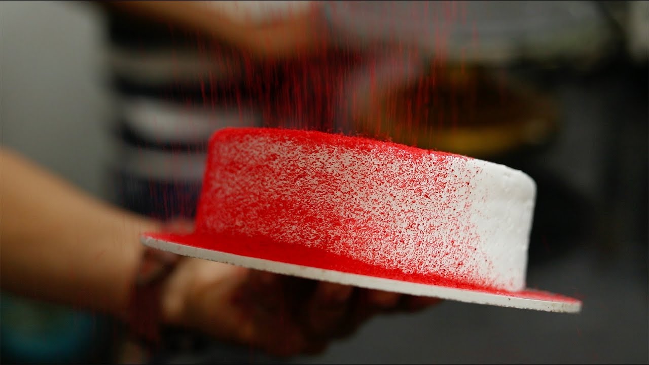 Red Velvet Cake Making Process | Cake Decorating Skills Video - YouTube