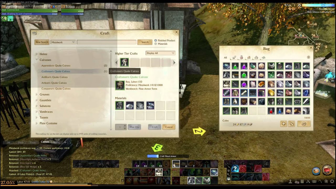 Archeage Crafting Plate/Weapons - YouTube