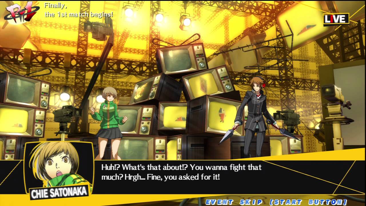 Persona 4 Arena Arcade Mode Chie - YouTube