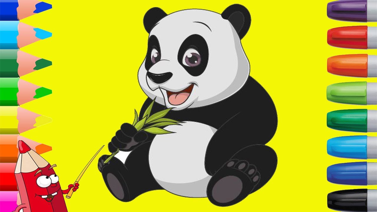 How To Draw The Panda Coloring for children and Kids youtube HD 2 - YouTube