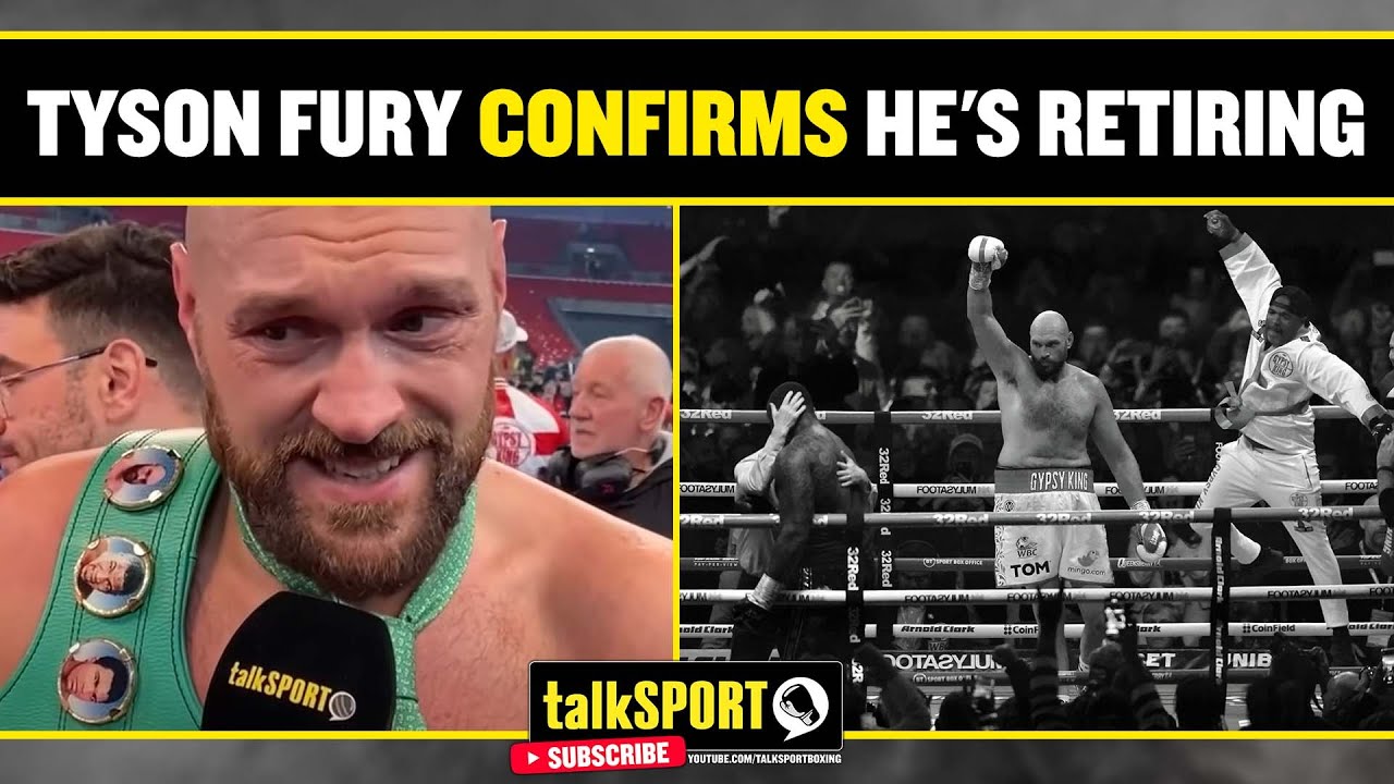 Tyson Fury CONFIRMS he's retiring in emotional talkSPORT interview ...