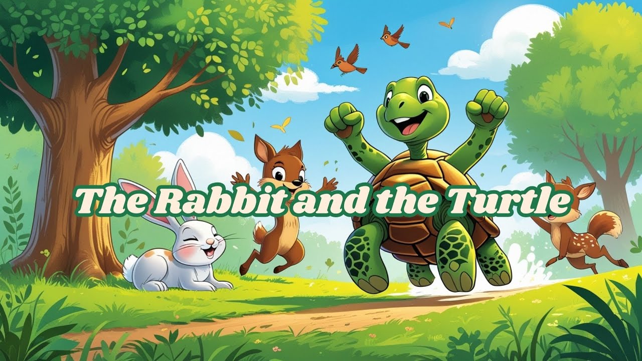 The Rabbit and the Turtle | Kids Songs | Happy Tunes TV - YouTube
