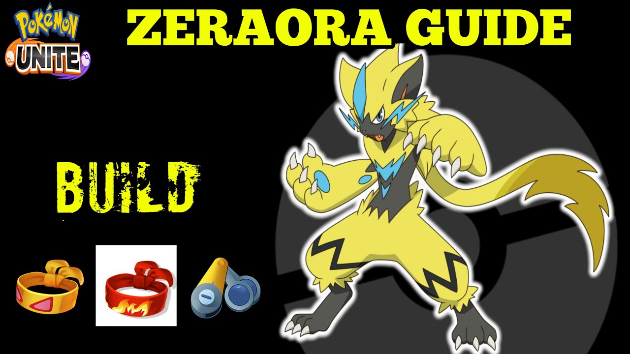 POKEMON UNITE ZERAORA GUIDE ! AWESOME Pokemon Unite Zeraora Moveset And ...