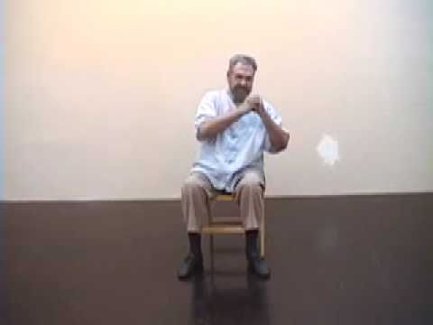 CHAIR CLASPED HANDS EXERCISES - YouTube