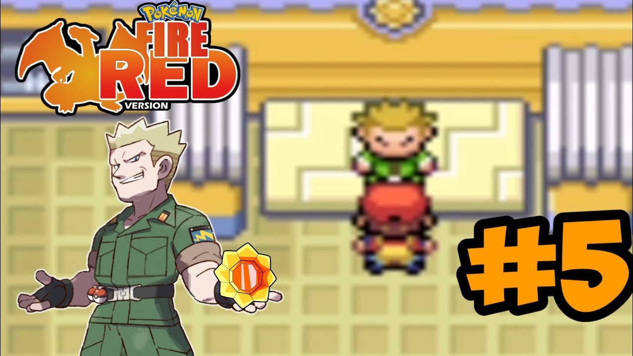 pokemon fire red gameplay part 5 ep5 # thunder gym - YouTube