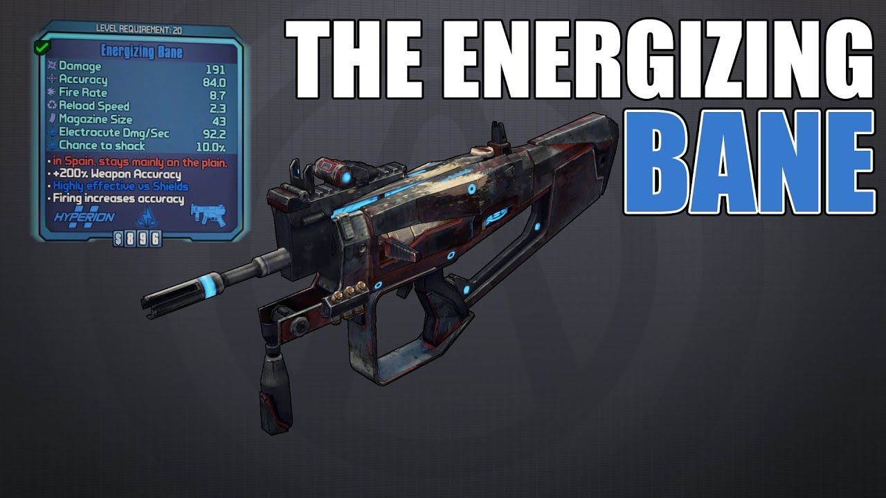 Borderlands 2: The Energizing Bane Gun - YouTube