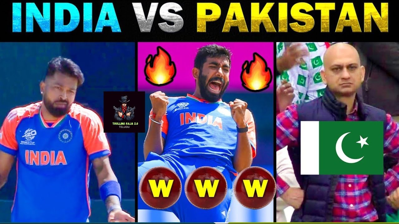 India Vs Pakistan Match | India VS Pakistan Troll | Bumrah 3(14 ...