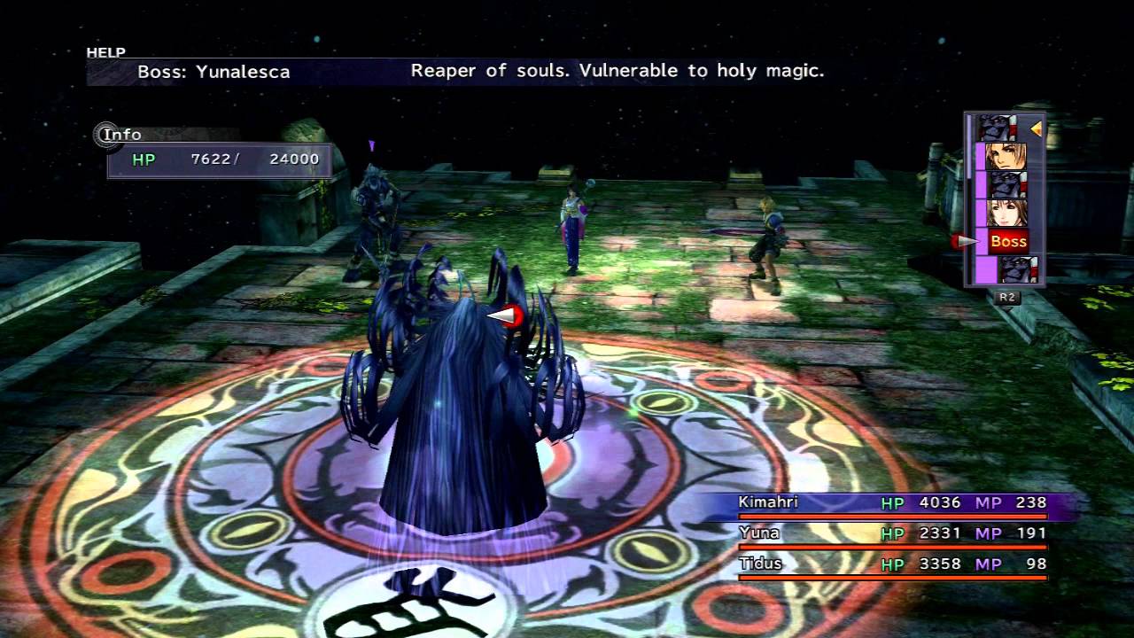 Let's Play Final Fantasy X HD PART 66: Yunalesca Round 2 - YouTube