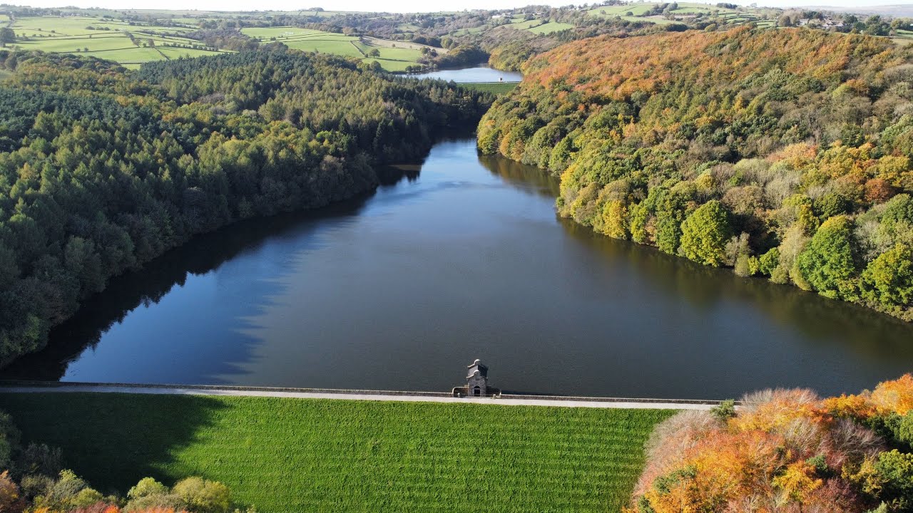 Linacre Reservoirs, Chesterfield - 4K Drone Footage - YouTube