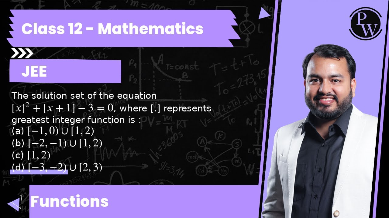 The Solution Set Of The Equation x 2 x 1 3 0 Where Represents The Solution Set Of The Equation x 2 x 1 3 0 Where Represents