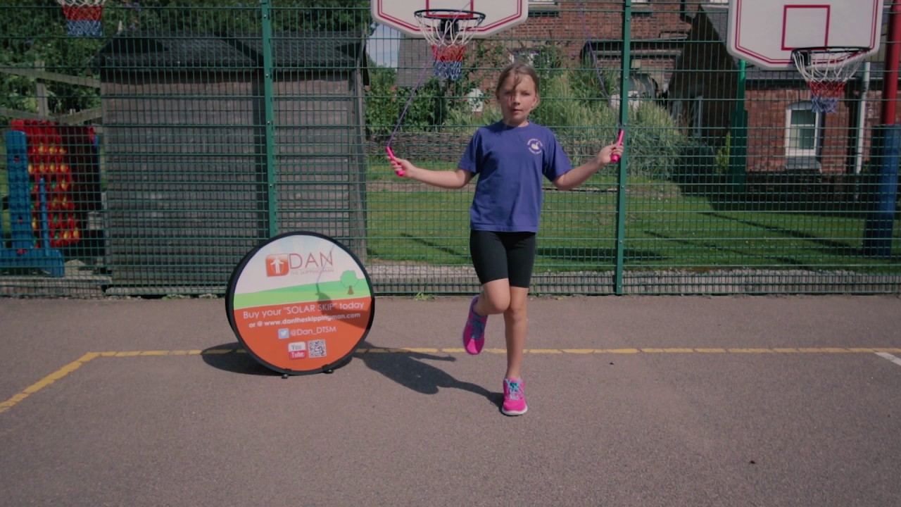 Dan the Skipping Man® - Simple Skipper - Alternate foot hop. - YouTube