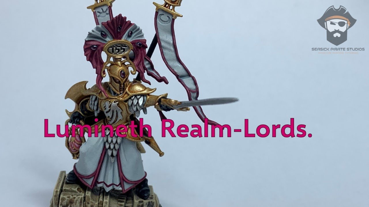 How to paint Lumineth Realm-Lords: Zaitrec. - YouTube