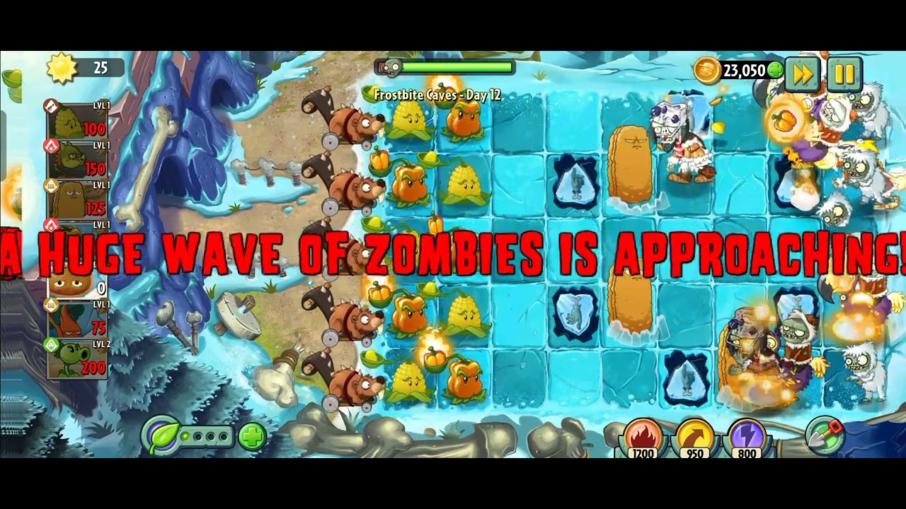 PLANTS VS ZOMBIES 2: PVZ2 FROSTBITE CAVE - DAY 12🥰 - YouTube