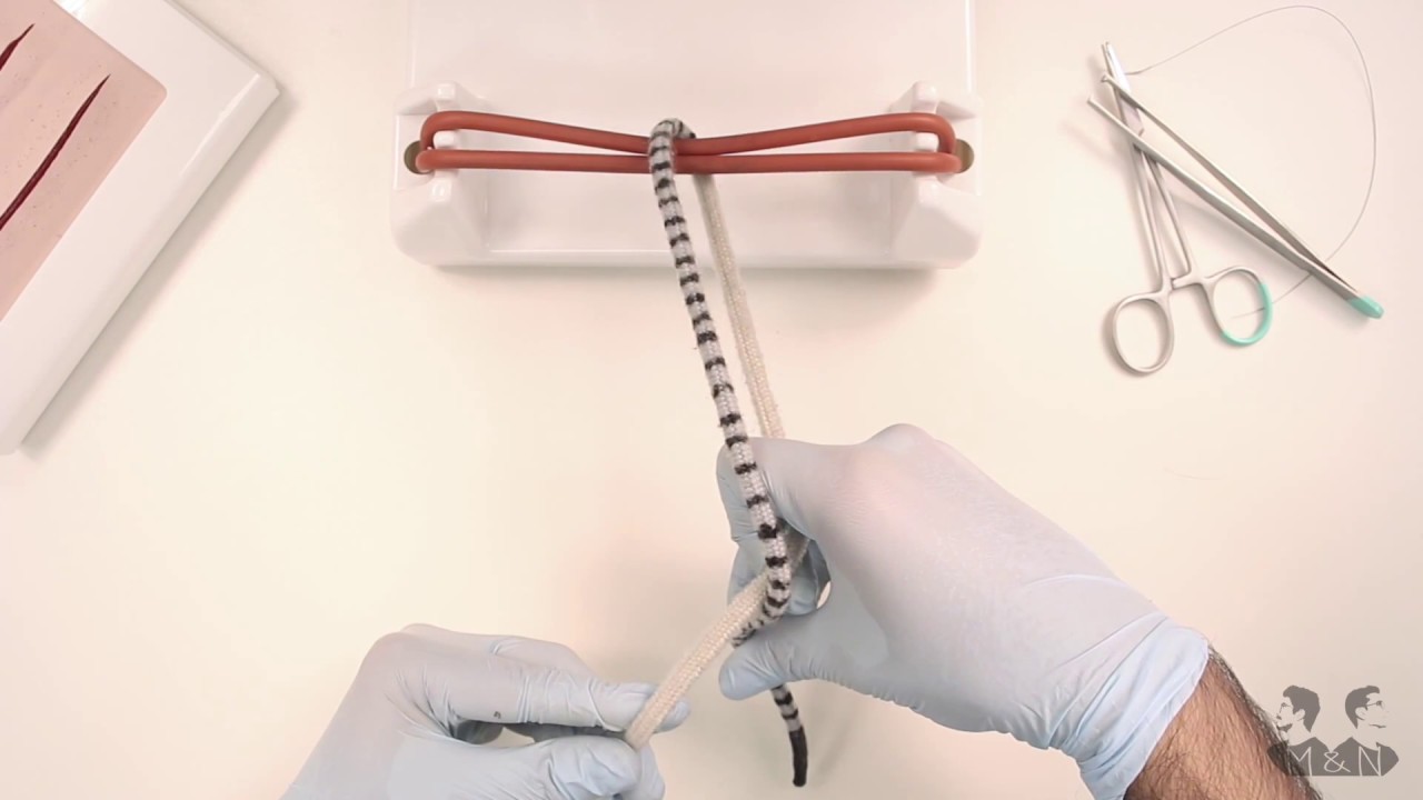One handed righty – Part II – Index finger (surgical knot) - YouTube