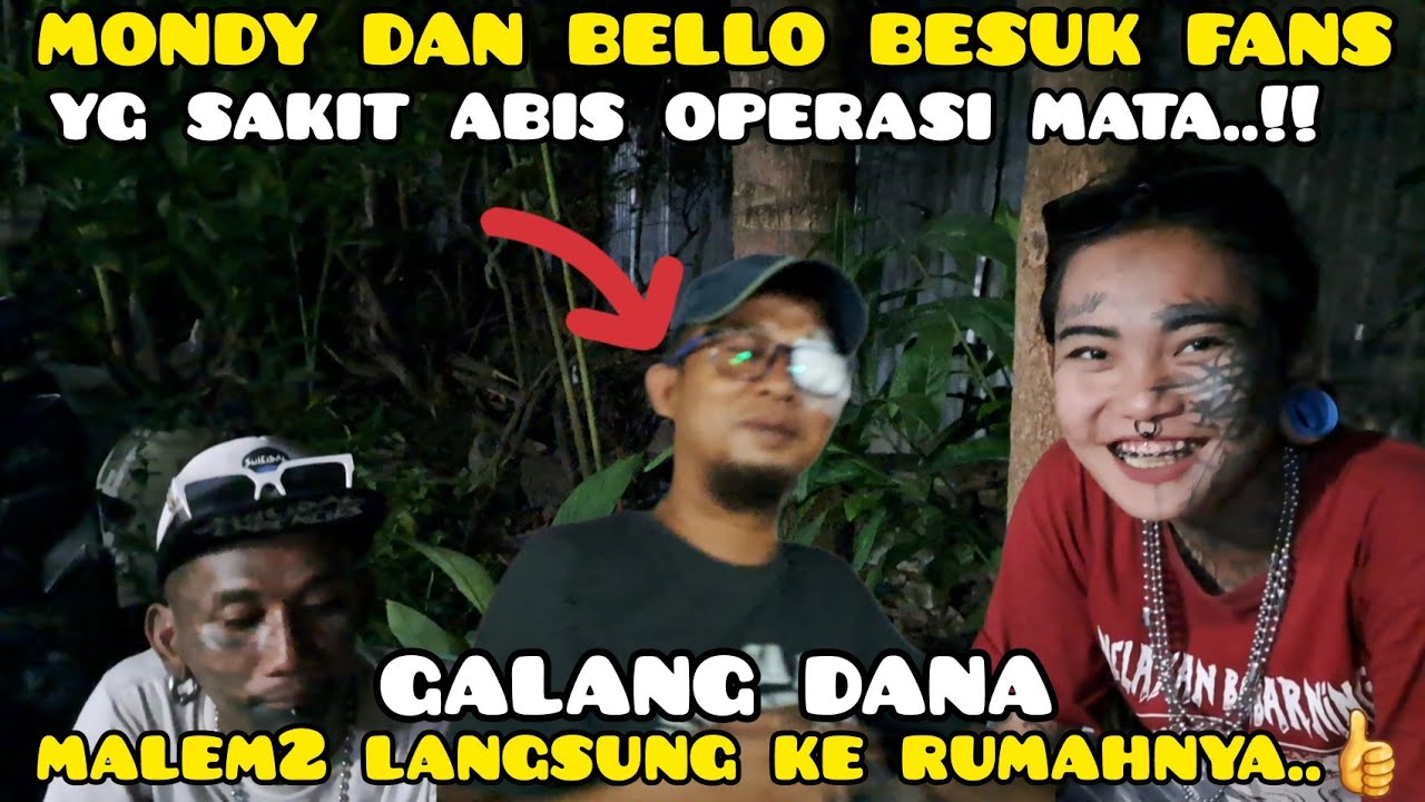 IKUT ANAK PUNK MONDY & BELLO BESUK FANS ABIS OPERASI MATA & GALANG DANA ...