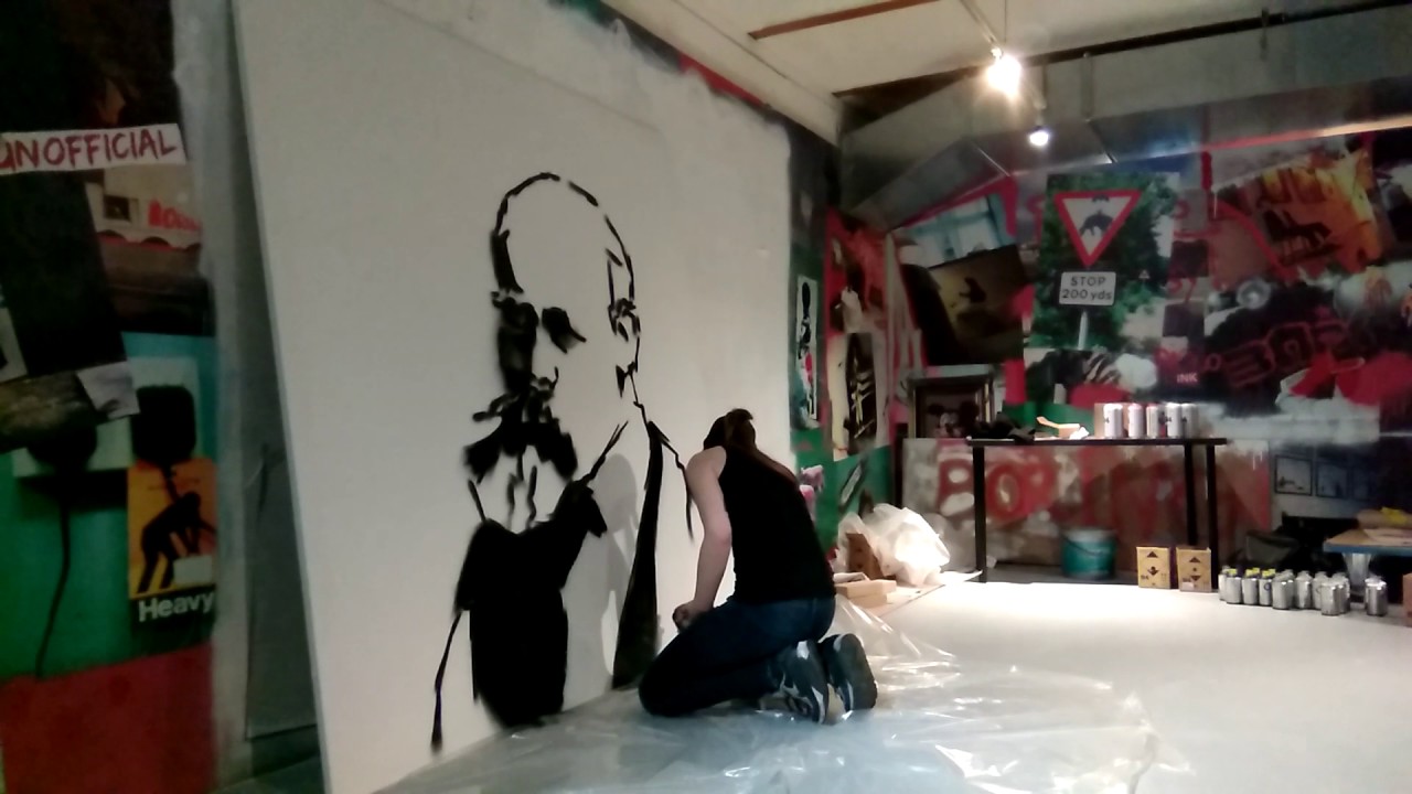 Amsterdam - the art of Banksy - live performance - YouTube