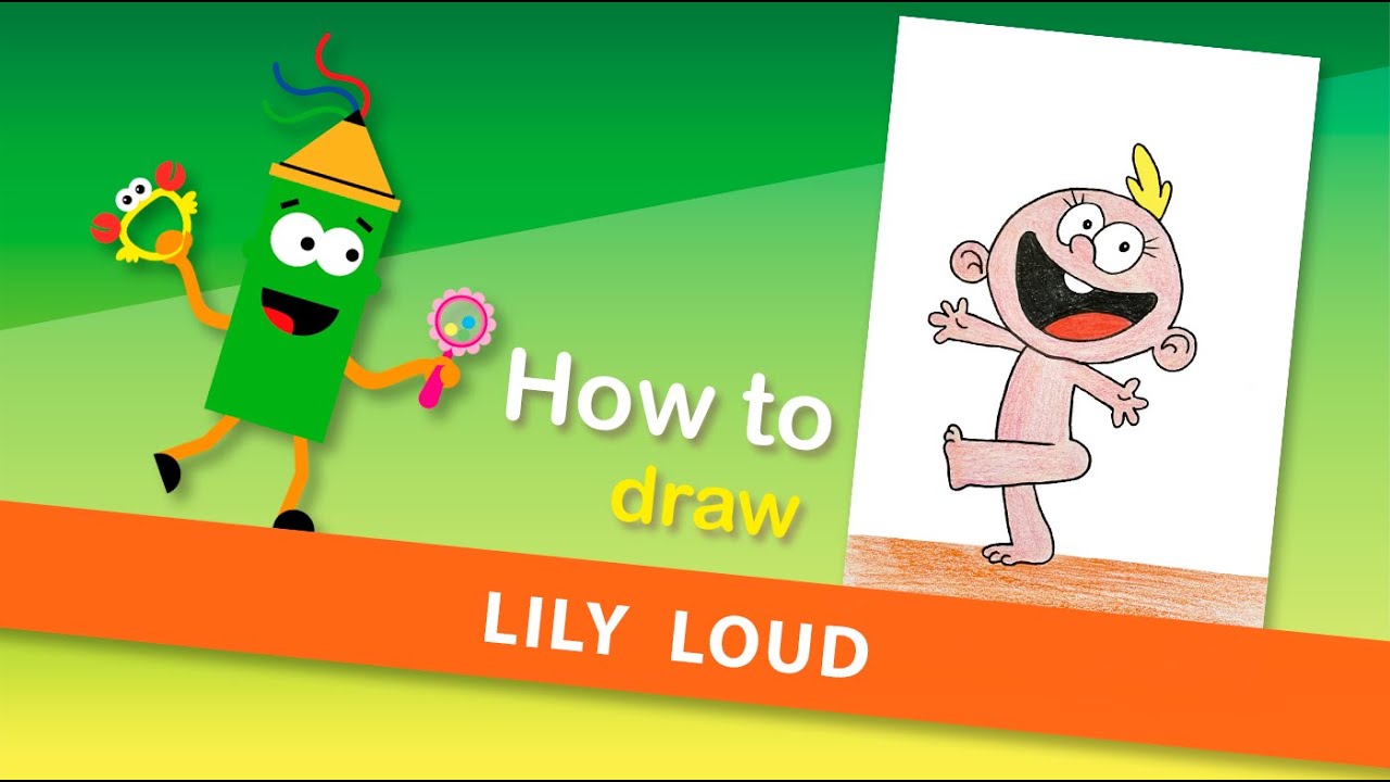 How to draw Lily Loud from cartoon "The Really Loud House". Drawing ...